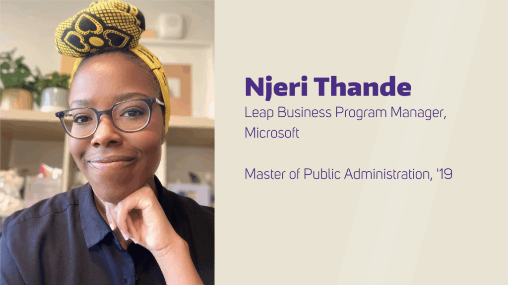 Diversity and Talent in Tech: A Q&A with Njeri Thande (MPA '19) - Evans ...